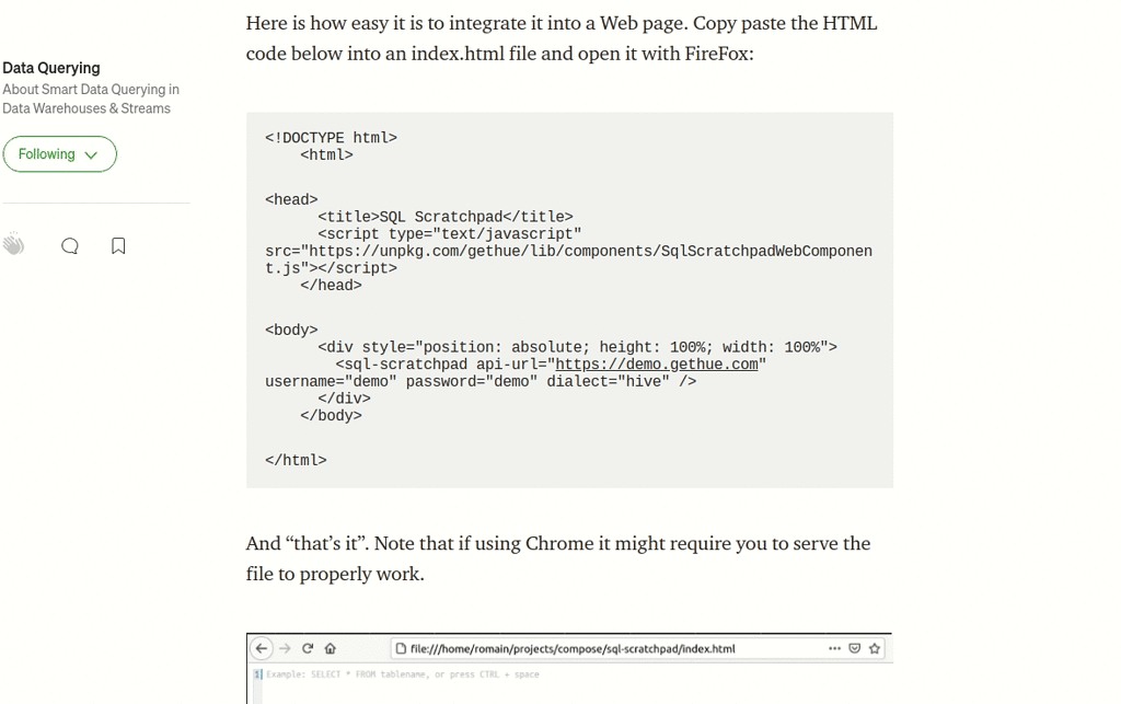 Blog Build Your Own Sql Editor Byoe In 5 Minutes Via Sql Scratchpad Component And Public Rest
